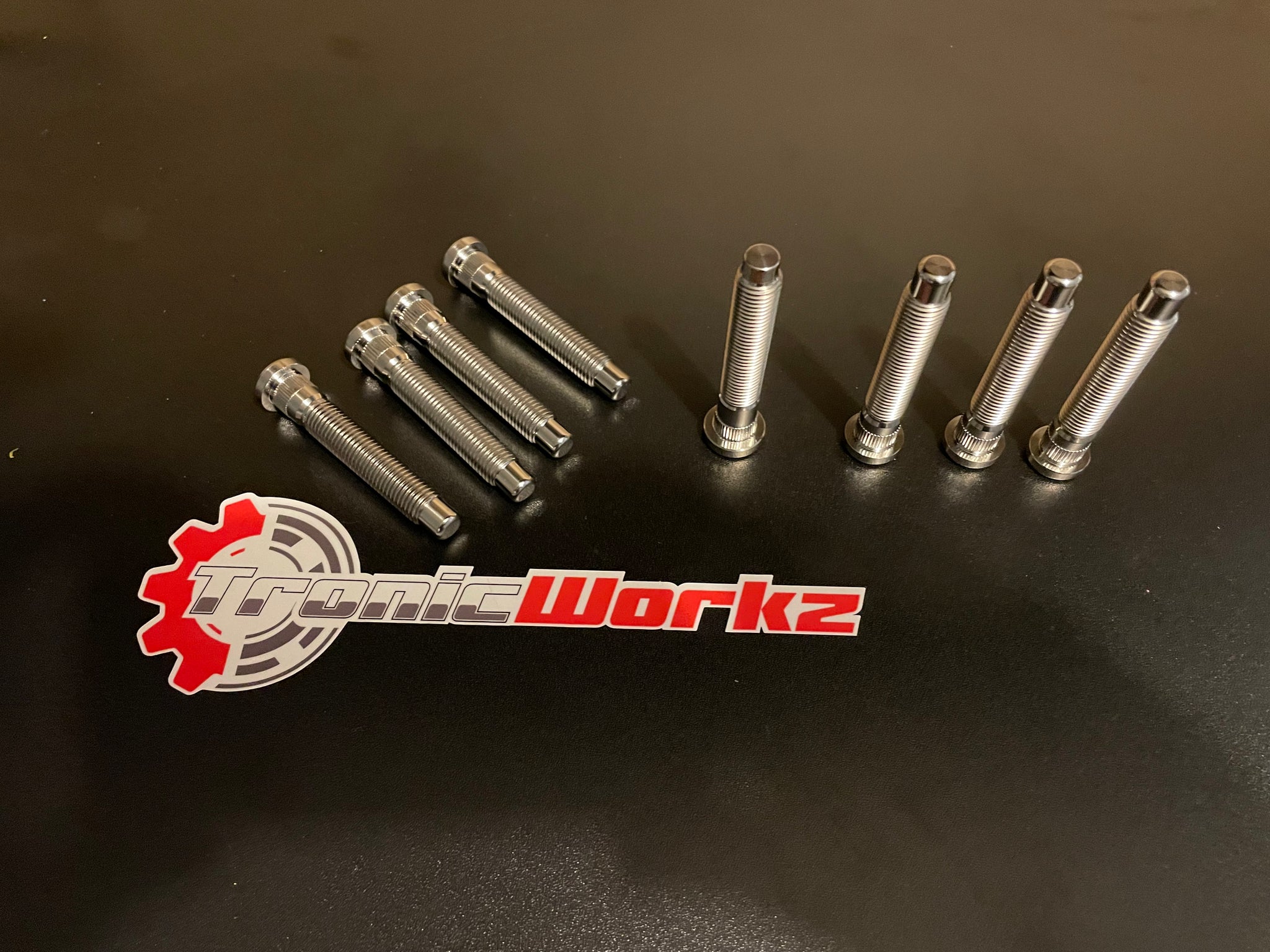 TITANIUM EXTENDED WHEEL STUDS 12×1.5 THREAD PITCH